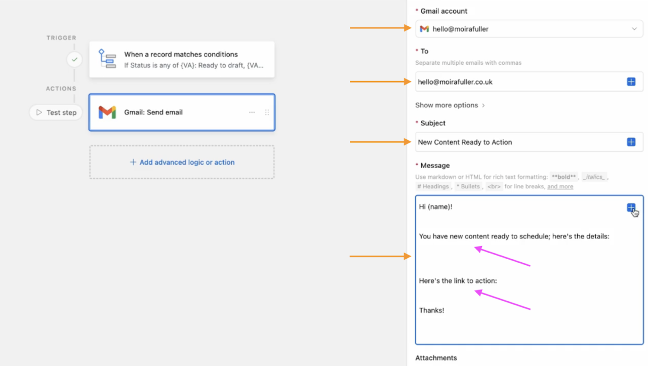 Airtable How To: Send An Email In Airtable - Moira Fuller